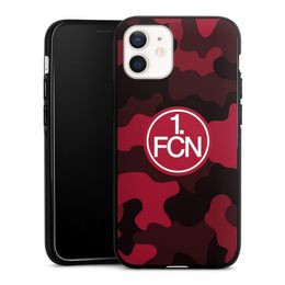 DeinDesign iPhone 12 Handy Silikon H&uuml;lle Case schwarz Handyh&uuml;lle Logo 1. Fc N&uuml;rnberg 1. Fcn