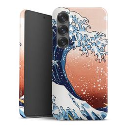 DeinDesign Galaxy S25 Handy Premium Case Smartphone Handyh&uuml;lle Schutzh&uuml;lle gl&auml;nzend Die Gro&szlig;e Welle Vor Kanagawa Japan Art Premium Case