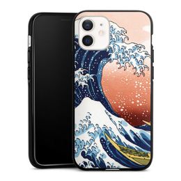 DeinDesign iPhone 12 Handy Silikon H&uuml;lle Case schwarz Handyh&uuml;lle Japan Die Gro&szlig;e Welle Vor Kanagawa Art