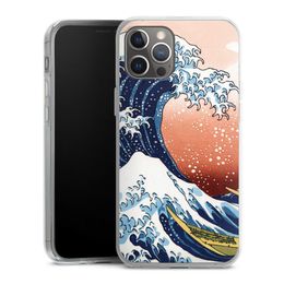 DeinDesign iPhone 12 Pro Max Handy Silikon H&uuml;lle Case transparent Handyh&uuml;lle Japan Die Gro&szlig;e Welle Vor Kanagawa Art Silikon Case