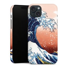 DeinDesign iPhone 15 Plus Handy Premium Case Smartphone Handyh&uuml;lle Schutzh&uuml;lle gl&auml;nzend Die Gro&szlig;e Welle Vor Kanagawa Japan Art Premium Case