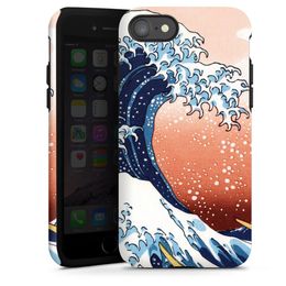 DeinDesign iPhone SE (2020) Handy Panzer Handyh&uuml;lle robuste Outdoor H&uuml;lle Schutzh&uuml;lle matt Die Gro&szlig;e Welle Vor Kanagawa Art Japan Tough Case