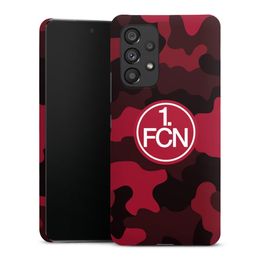 DeinDesign Galaxy A53 5G Handy Premium Case Smartphone Handyh&uuml;lle Schutzh&uuml;lle matt Logo 1. Fc N&uuml;rnberg 1. Fcn Premium Case
