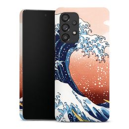DeinDesign Galaxy A53 5G Handy Premium Case Smartphone Handyh&uuml;lle Schutzh&uuml;lle matt Die Gro&szlig;e Welle Vor Kanagawa Art Japan Premium Case