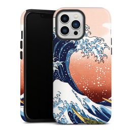 DeinDesign iPhone 13 Pro Max Handy Panzer Handyh&uuml;lle robuste Outdoor H&uuml;lle Schutzh&uuml;lle gl&auml;nzend Die Gro&szlig;e Welle Vor Kanagawa Japan Art Tough Case