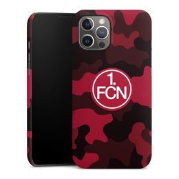 DeinDesign iPhone 12 Pro Max Handy Premium Case Smartphone Handyh&uuml;lle Schutzh&uuml;lle matt Logo 1. Fcn 1. Fc N&uuml;rnberg Premium Case