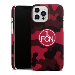DeinDesign iPhone 13 Pro Max Handy Premium Case Smartphone Handyh&uuml;lle Schutzh&uuml;lle matt Logo 1. Fcn 1. Fc N&uuml;rnberg Premium Case