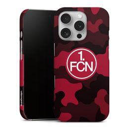 DeinDesign iPhone 16 Pro Handy Premium Case Smartphone Handyh&uuml;lle Schutzh&uuml;lle matt Logo 1. Fcn 1. Fc N&uuml;rnberg Premium Case