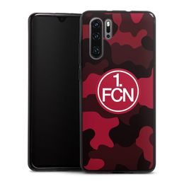 DeinDesign Huawei P30 Pro Handy Silikon H&uuml;lle Case schwarz Handyh&uuml;lle Logo 1. Fcn 1. Fc N&uuml;rnberg