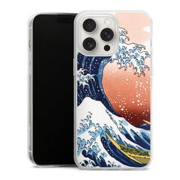DeinDesign iPhone 15 Pro Max Handy Silikon H&uuml;lle Case transparent Handyh&uuml;lle Die Gro&szlig;e Welle Vor Kanagawa Japan Art Silikon Case