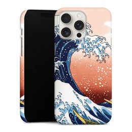 DeinDesign iPhone 15 Pro Max Handy Premium Case Smartphone Handyh&uuml;lle Schutzh&uuml;lle matt Die Gro&szlig;e Welle Vor Kanagawa Japan Art Premium Case