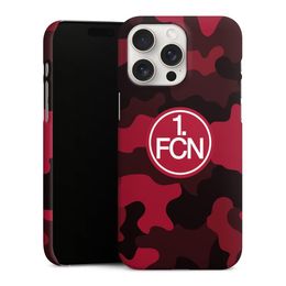 DeinDesign iPhone 15 Pro Max Handy Premium Case Smartphone Handyh&uuml;lle Schutzh&uuml;lle matt Logo 1. Fcn 1. Fc N&uuml;rnberg Premium Case