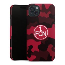 DeinDesign iPhone 15 Plus Handy Premium Case Smartphone Handyh&uuml;lle Schutzh&uuml;lle matt Logo 1. Fcn 1. Fc N&uuml;rnberg Premium Case