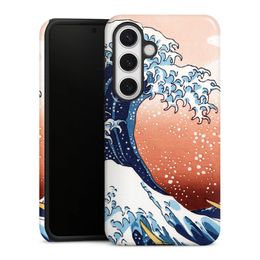 DeinDesign Galaxy S24 Handy Panzer Handyh&uuml;lle robuste Outdoor H&uuml;lle Schutzh&uuml;lle gl&auml;nzend Art Japan Die Gro&szlig;e Welle Vor Kanagawa Tough Case
