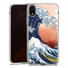 DeinDesign iPhone Xr Handy Silikon H&uuml;lle Case transparent Handyh&uuml;lle Die Gro&szlig;e Welle Vor Kanagawa Japan Art Silikon Case