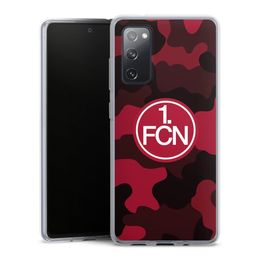 DeinDesign Galaxy S20 FE 5G Handy Silikon H&uuml;lle Case transparent Handyh&uuml;lle Logo 1. Fc N&uuml;rnberg 1. Fcn Silikon Case
