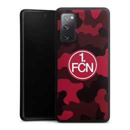 DeinDesign Galaxy S20 FE Handy Premium Silikon H&uuml;lle Handyh&uuml;lle schwarz Case Logo 1. Fc N&uuml;rnberg 1. Fcn Silikon Premium Case
