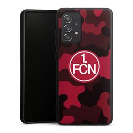 DeinDesign Galaxy A52s 5G Handy Premium Silikon H&uuml;lle Handyh&uuml;lle schwarz Case 1. Fcn Logo 1. Fc N&uuml;rnberg Silikon Premium Case