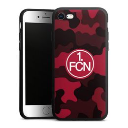 DeinDesign iPhone SE (2022) Handy Premium Silikon H&uuml;lle Handyh&uuml;lle schwarz Case 1. Fcn Logo 1. Fc N&uuml;rnberg Silikon Premium Case