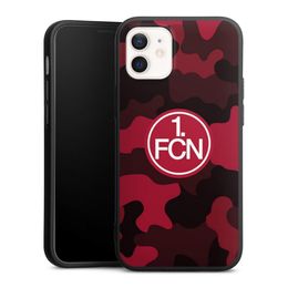 DeinDesign iPhone 12 mini Handy Premium Silikon H&uuml;lle Handyh&uuml;lle schwarz Case Logo 1. Fcn 1. Fc N&uuml;rnberg Silikon Premium Case