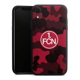 DeinDesign iPhone Xr Handy Premium Silikon H&uuml;lle Handyh&uuml;lle schwarz Case Logo 1. Fcn 1. Fc N&uuml;rnberg Silikon Premium Case