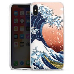 DeinDesign iPhone Xs Max Handy Silikon H&uuml;lle Case transparent Handyh&uuml;lle Die Gro&szlig;e Welle Vor Kanagawa Japan Art Silikon Case