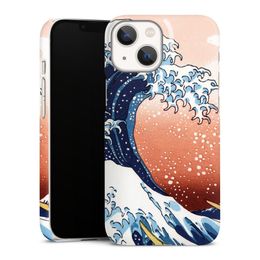 DeinDesign iPhone 13 Mini Handy Premium Case Smartphone Handyh&uuml;lle Schutzh&uuml;lle gl&auml;nzend Die Gro&szlig;e Welle Vor Kanagawa Art Japan Premium Case