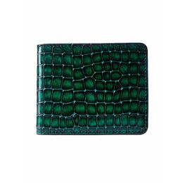 Gt Collection Wallet 'Croc Prestige' male Green size One Size