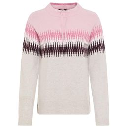 Olsen Pullover mit modernem Norweger-Dessin Damen Gr&ouml;&szlig;e L/XL beige
