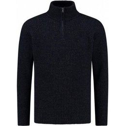 Blue Loop Originals Essential Half Zip Sweater navy melange B222 - Gr&ouml;&szlig;e S MHZSW004