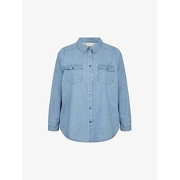 Wasabi Concept Bluse 'Giovanna' Damen Gr&ouml;&szlig;e 5XL/6XL blue denim