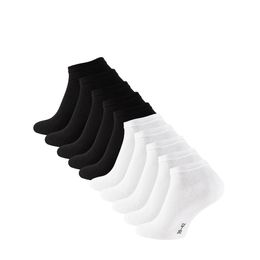 Cotton Prime Socken Damen Gr&ouml;&szlig;e 43/46 schwarz / wei&szlig;