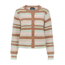 Pieces Strickjacke 'CALIFA' Damen Größe L beige / karamell / mint / rosa