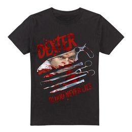 Dexter Blood Never Dies T-Shirt schwarz in 4XL SHO202-UKAT-01