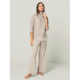 YOU LOOK PERFECT Hausanzug 'LOUNGEWEAR SET - Pullover Bailey & Pants Bailey' Damen Gr&ouml;&szlig;e S beige