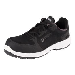Uvex Halbschuh schwarz/weiß Uvex 1 sport, S1P, EU-Schuhgröße: 40 (6594240)
