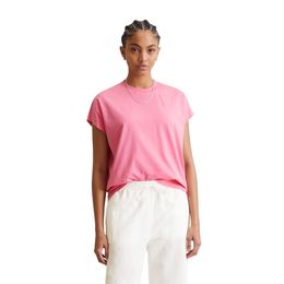 Marc O'Polo T-Shirt MARC O'POLO DENIM, Damen, Gr. S, pink (soft pink), Single Jersey, Obermaterial: 100% Baumwolle, oversize, Rundhals, Shirts