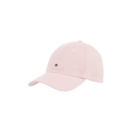 Baseball Cap Tommy Hilfiger "ESSENTIAL FLAG SOFT CAP", Herren, pink (foggy pink), Baumwolle, Caps, Logostickerei, flexibel gr&ouml;&szlig;enverstellbar UNISEX
