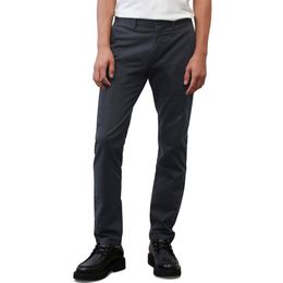 Marc O'Polo Chinohose MARC O'POLO, Herren, Gr. 38, Länge 34, blau (dunkelblau), Web, Obermaterial: 97% Baumwolle, 3% Elasthan, unifarben, normal, Hosen, im cleanen Look