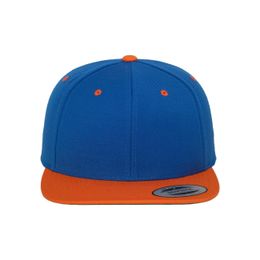 Flexfit Damen Flex Cap "Flexfit Unisex Classic Snapback 2-Tone"royal, orange, unifarben, 80% Polyacryl, 20% Wolle, Caps