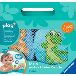 Badespielzeug Ravensburger "Play+ Mein erstes Bade-Puzzle: Tiere", bunt, Wasserspielzeuge, KinderB:18,5cm H:18,5cm, B:18,5cm H:18,5cm