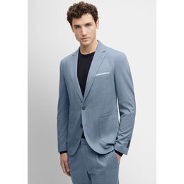 Anzugsakko Cinque "CIDATI", Herren, Gr. 56, blau (taubenblau), Web, Obermaterial: 60% Polyester, 35% Viskose, 5% Elasthan, regular fit, mit Knöpfen, Sakkos, in dezentem Streifenmuster