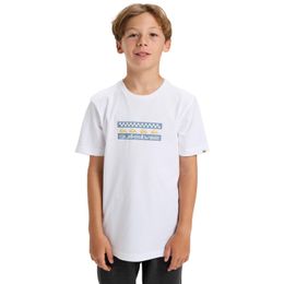 T-Shirt Quiksilver "Ev Comp Check", Jungen, Gr. 10, wei&szlig;, 100% Baumwolle, Shirts T-Shirt