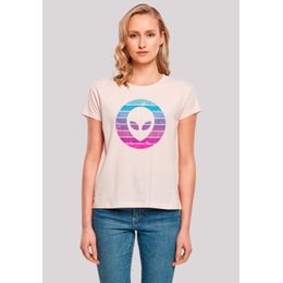 T-Shirt F4NT4STIC "Alien Kopf", Damen, Gr. L, pink, Obermaterial: 100% Baumwolle, oversize, Rundhals, ohne B&uuml;ndchen, Shirts T-Shirt, Premium Qualit&auml;t