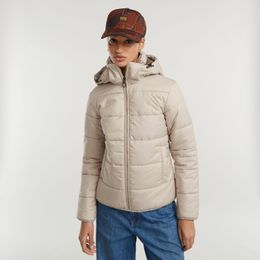 G-Star Raw Steppjacke G-STAR "Meefic wmn", Damen, Gr. S, beige (sandstorm), Steppware, Obermaterial: 100% Polyester, regular fit hüftlang, elastischer Bund, Jacken