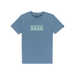 T-Shirt Quiksilver "Ev Comp Check", Jungen, Gr. 16, blau (china blau), 100% Baumwolle, Shirts T-Shirt