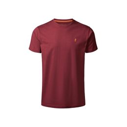 Kurzarmhemd MCS "MCS T-shirt Texas", Herren, Gr. XXL, Normalgr&ouml;&szlig;en, zinfandel, Obermaterial: 100% Baumwolle, Hemden