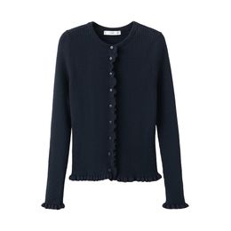 Mango Knit Cardigan 'WAVES' female Blue size L