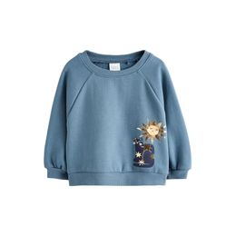next Sweatshirt M&auml;dchen Gr&ouml;&szlig;e 74 blau / nachtblau / gold