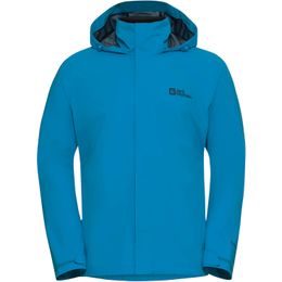 Jack Wolfskin Trailtime 2l Regenjacke Herren - blau - Gr. S - Polyester